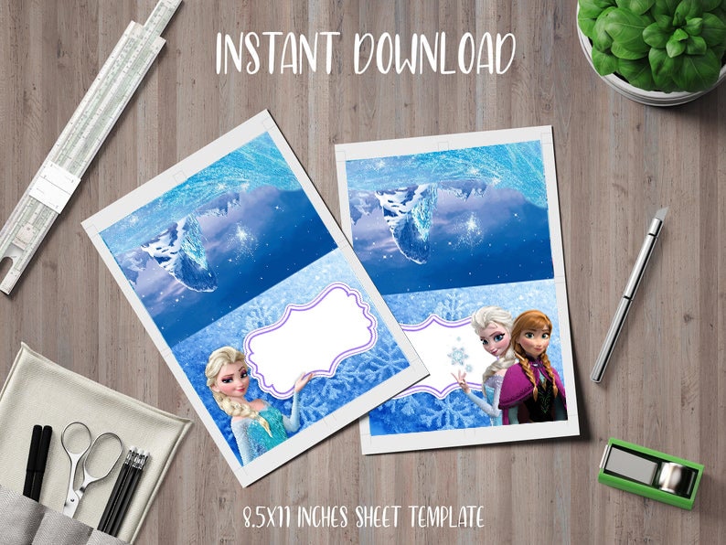 Frozen 2 Label, Frozen Food Label, Food and Book Tag Cards, Food Label ...