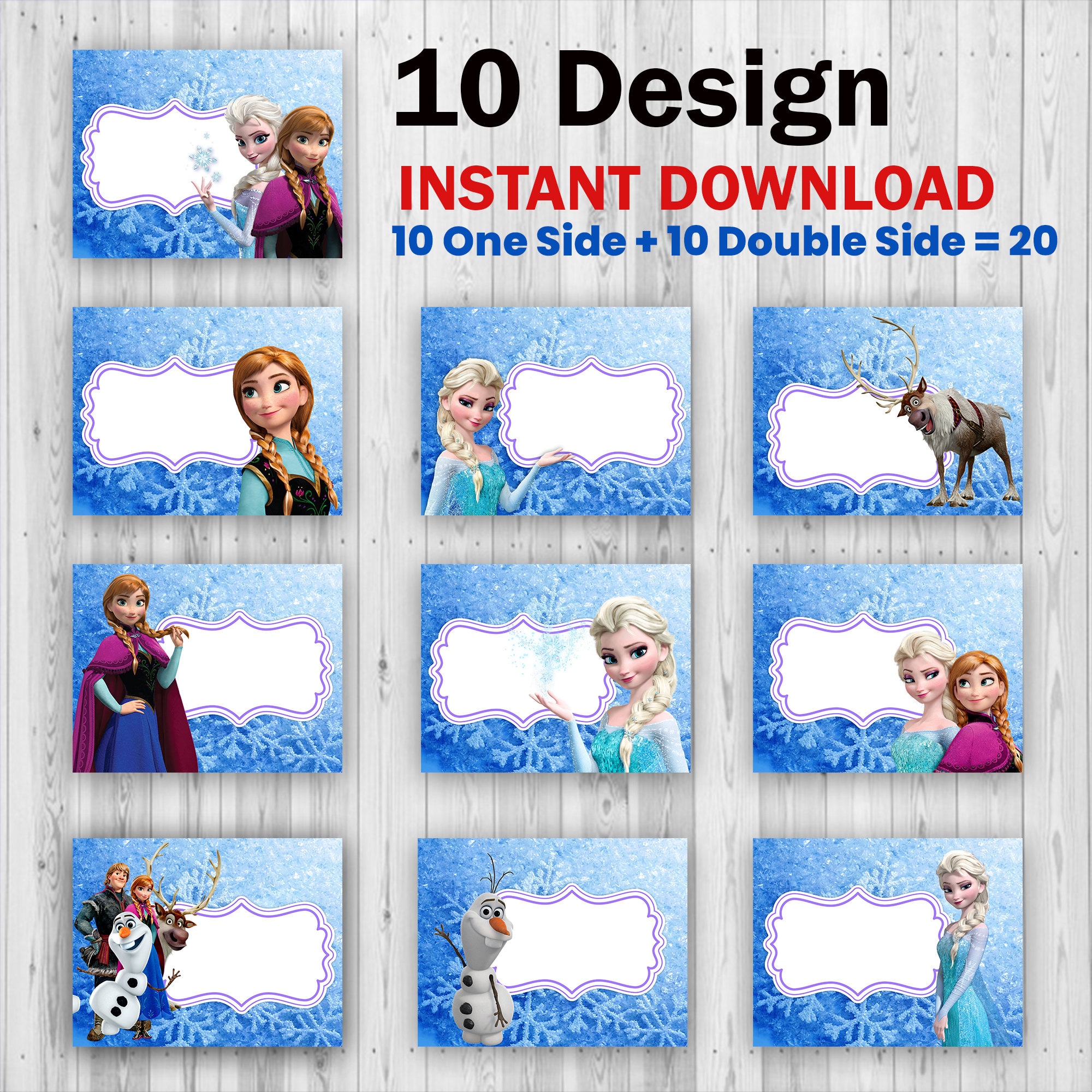 Frozen 2 Label, Frozen Food Label, Food and Book Tag Cards, Food Label ...