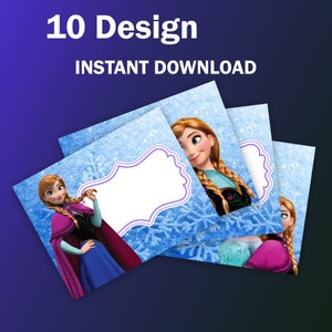 Frozen 2 Label, Frozen Food Label, Food and Book Tag Cards, Food Label ...