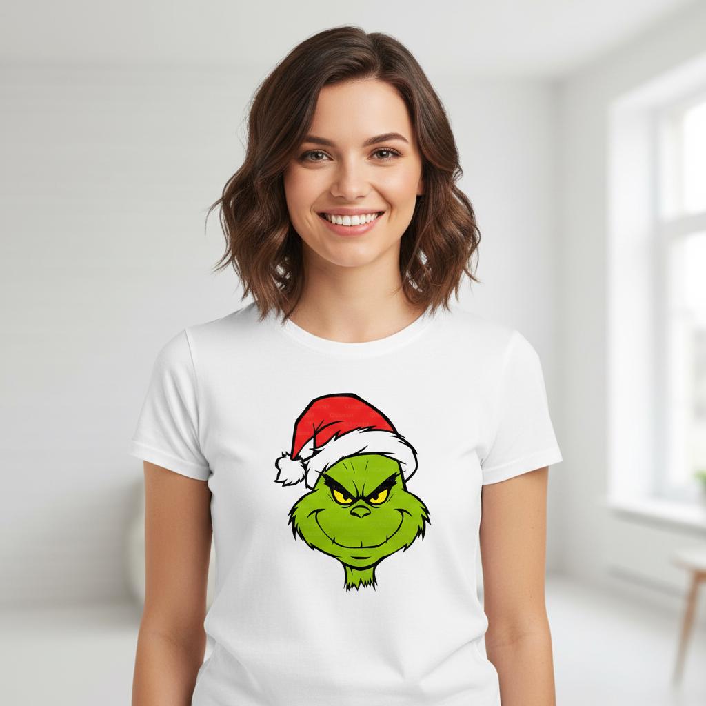 Grinch Face Layered Vector Design | High Resolution (SVG, PNG, PDF) - Etsy
