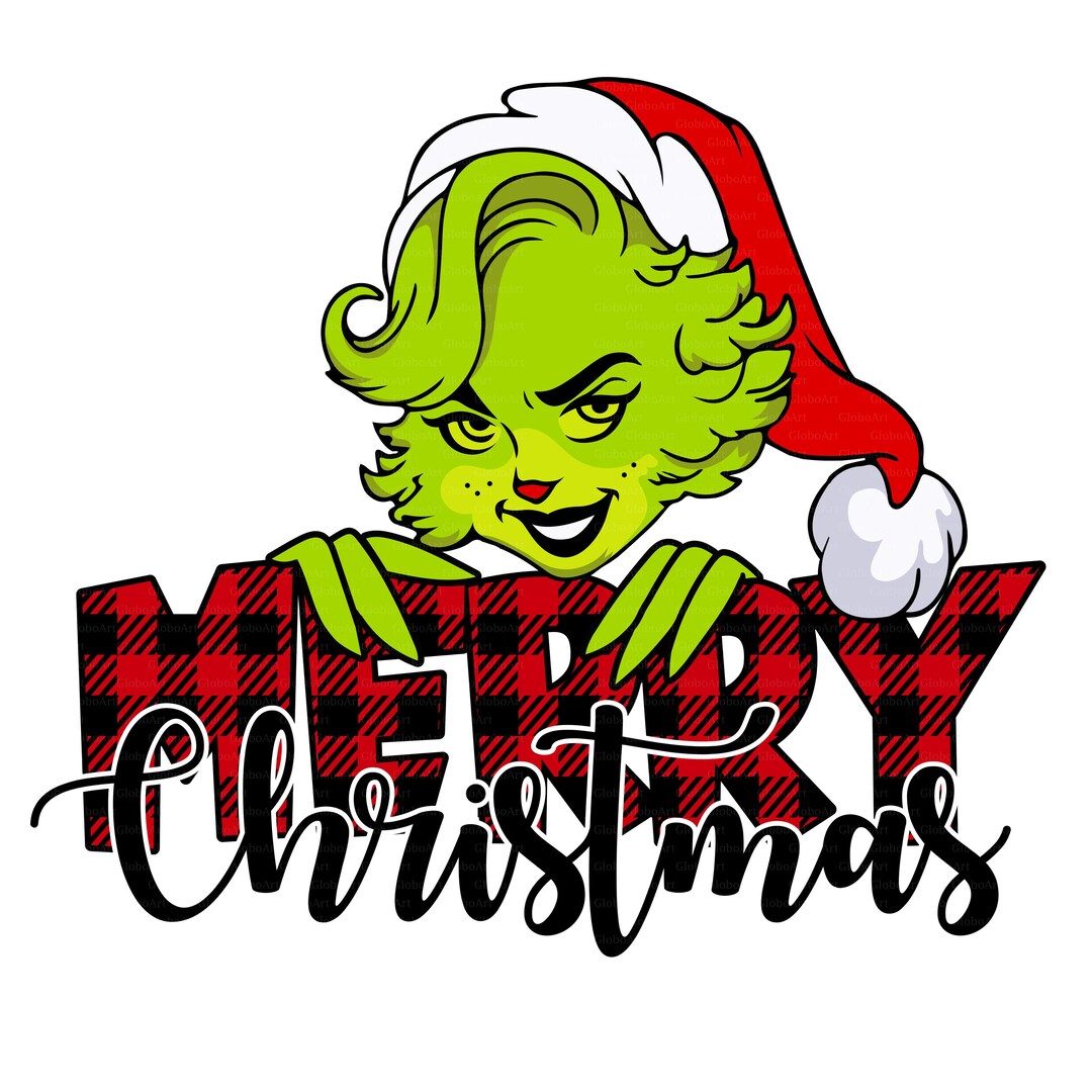 Female Grinch Merry Christmas (svg, Png, Eps, Ai, Pdf, Dxf, Jpg ...