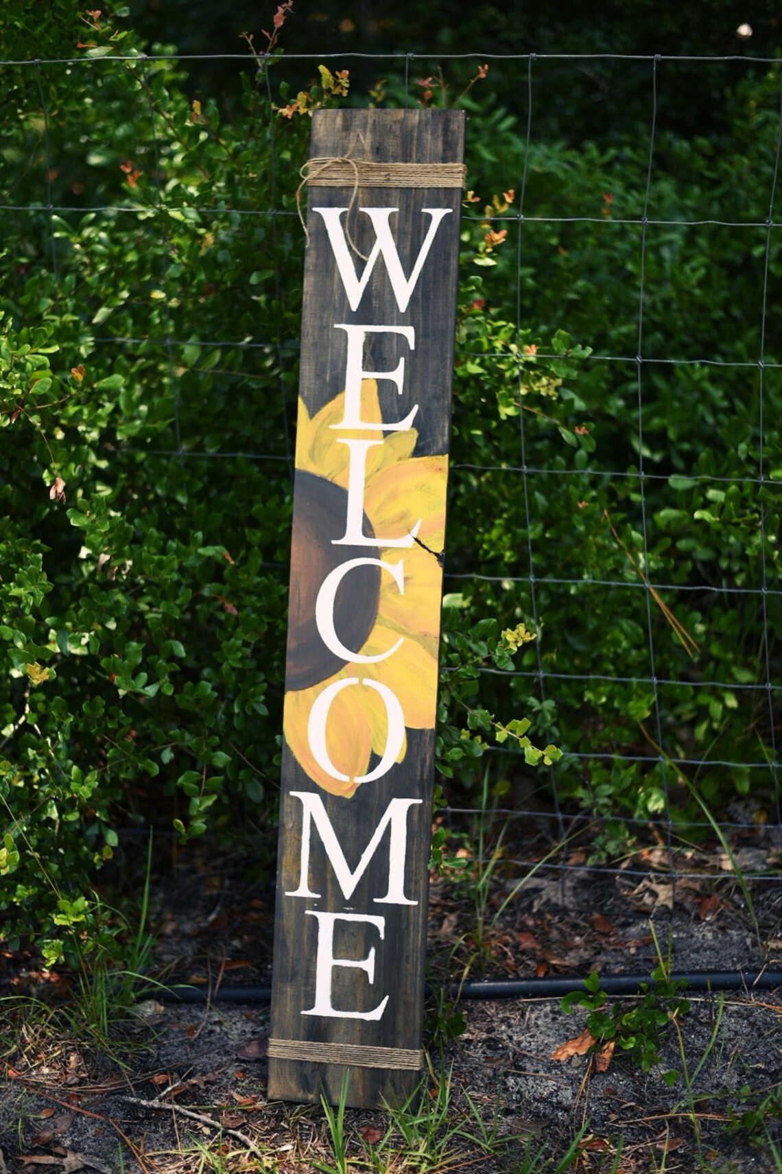 Sunflower Welcome Sign Porch Signs Home Decor - Etsy