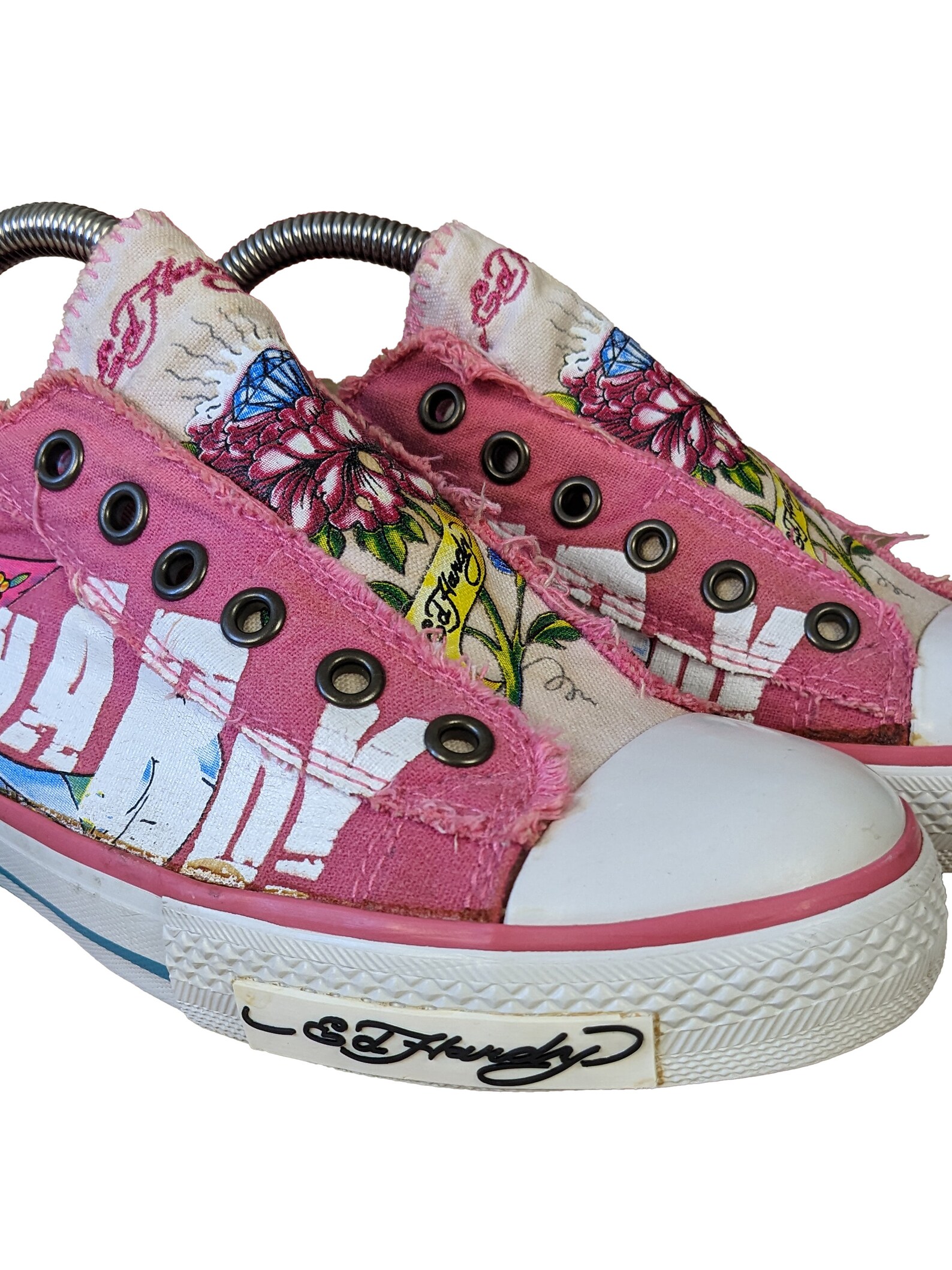 Vintage Ed Hardy & Christian Audigier Low Top Sneakers, Tattoo Artist ...
