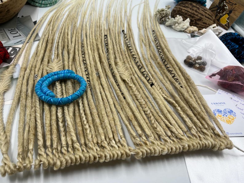 Blonde Synthetic Dreadlock Extensions: Viking Boho Braids, Twists ...
