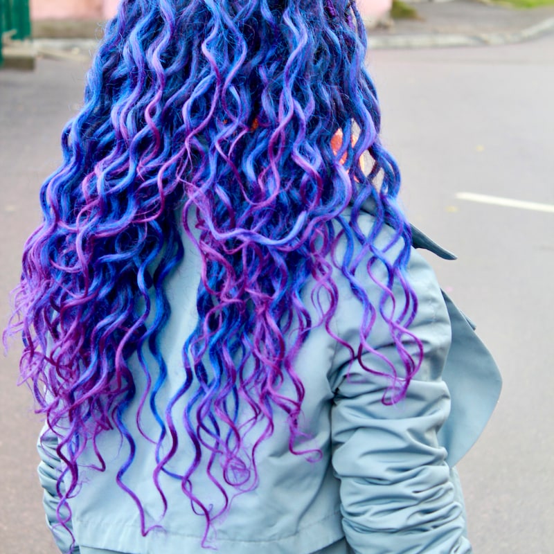 Purple Hair Extensions - Etsy
