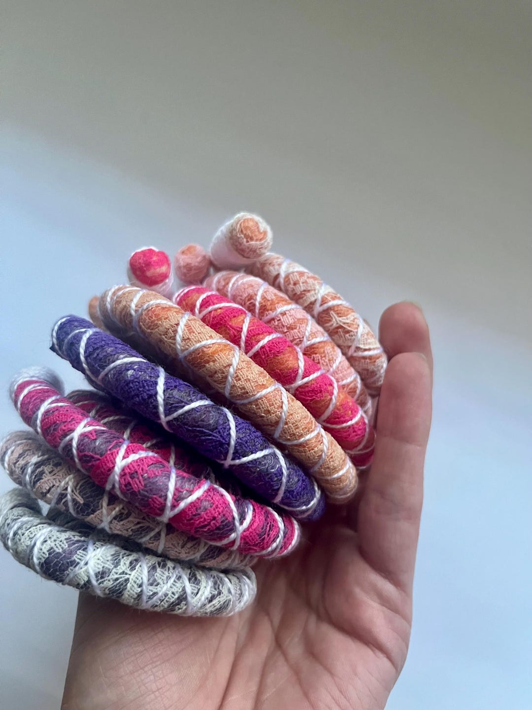 Custom Wool Dreadlock Accessory: Handmade Lace & Thread Snail - Etsy