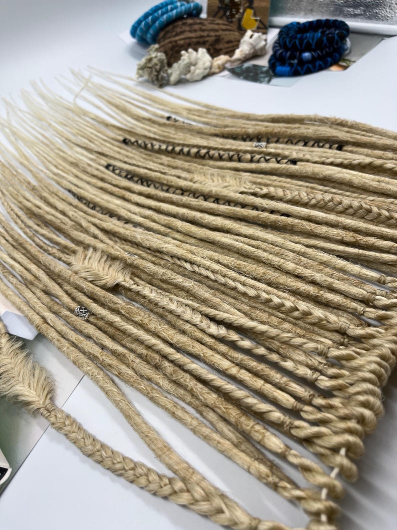 Blonde Synthetic Dreadlock Extensions: Viking Boho Braids, Twists ...