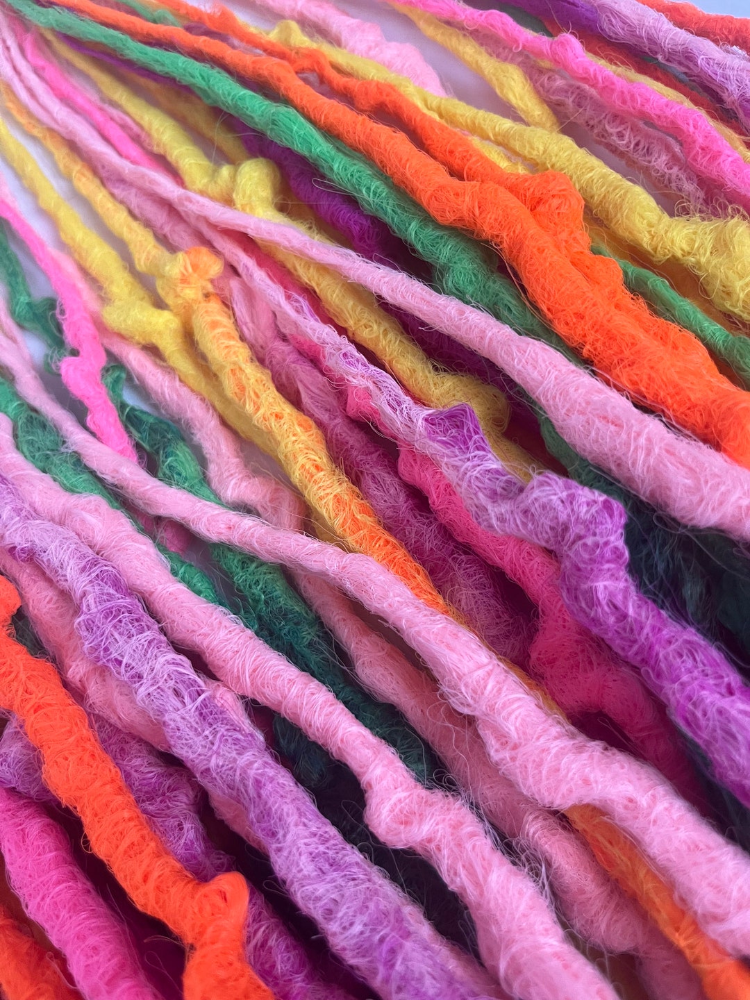 Super Soft Faux Dreads, Synthetic Crochet Textured Dreadlocks Bright ...