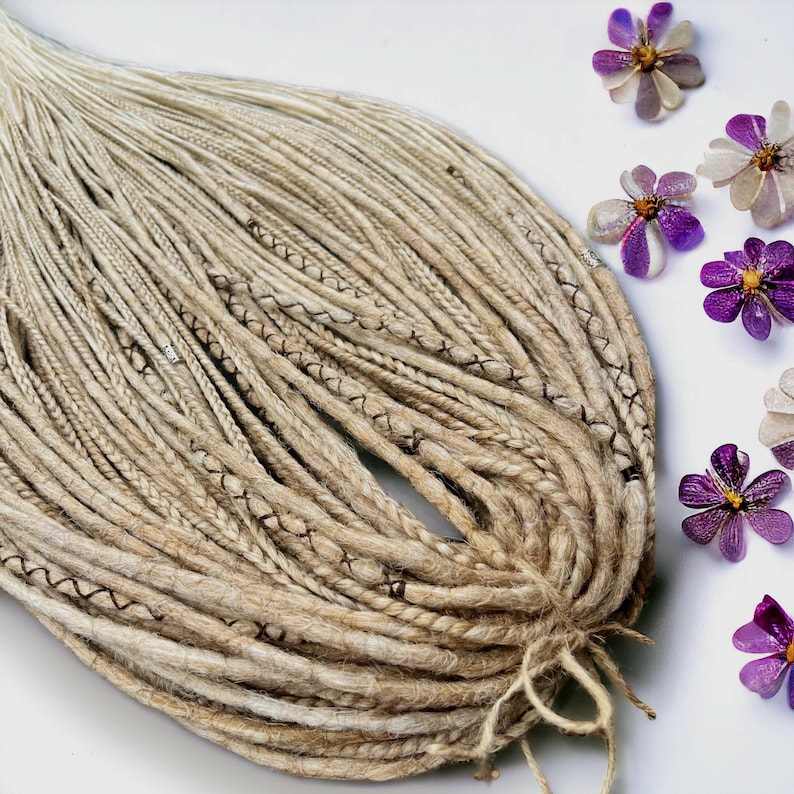 Blonde Synthetic Crochet Dreadlocks, Natural Colors for Viking Style by ...