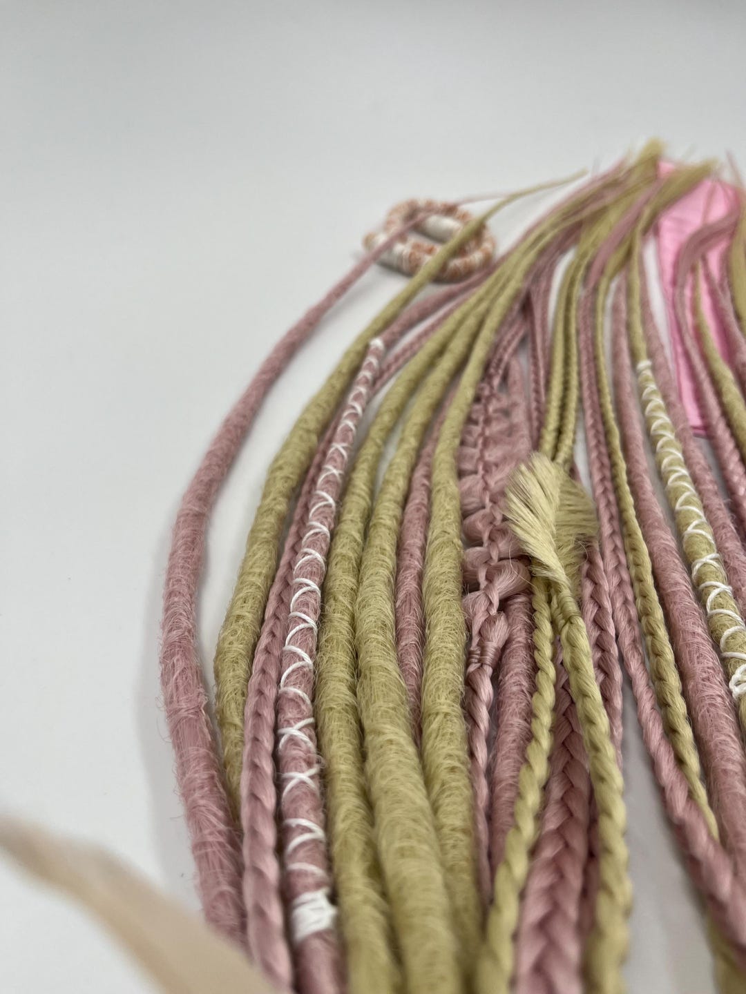 Crochet Dreadlocks Extensions – Pastel Beige and Rose Gold Dreads - Etsy