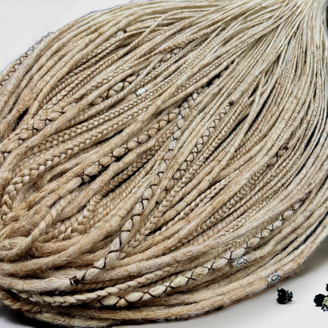 Blonde Synthetic Crochet Dreadlocks, Natural Colors for Viking Style by ...