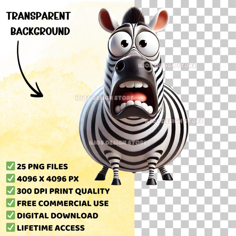 Funny and Scared Animals Clipart – 25 PNG Cute & Hilarious Creatures ...