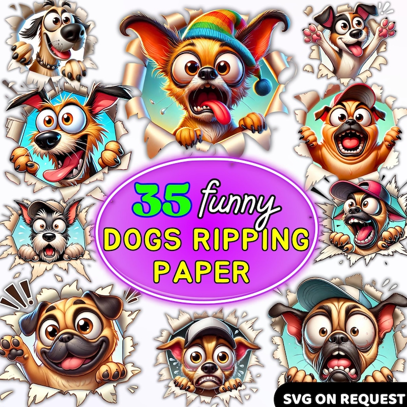 Dog Drawing Rip - Etsy