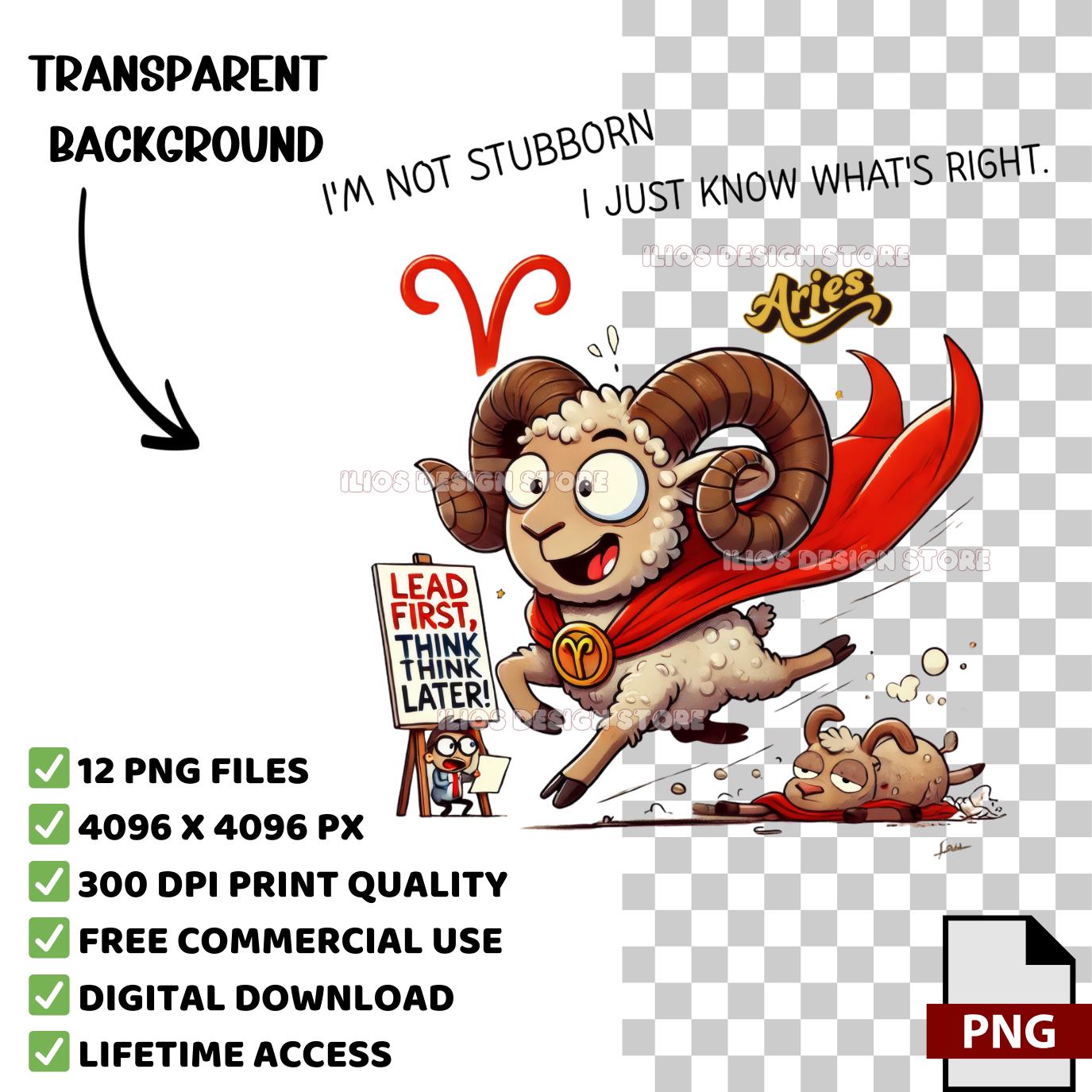 Funny Zodiac Quotes Clipart – 12 PNG Astrology Signs With Sarcastic ...