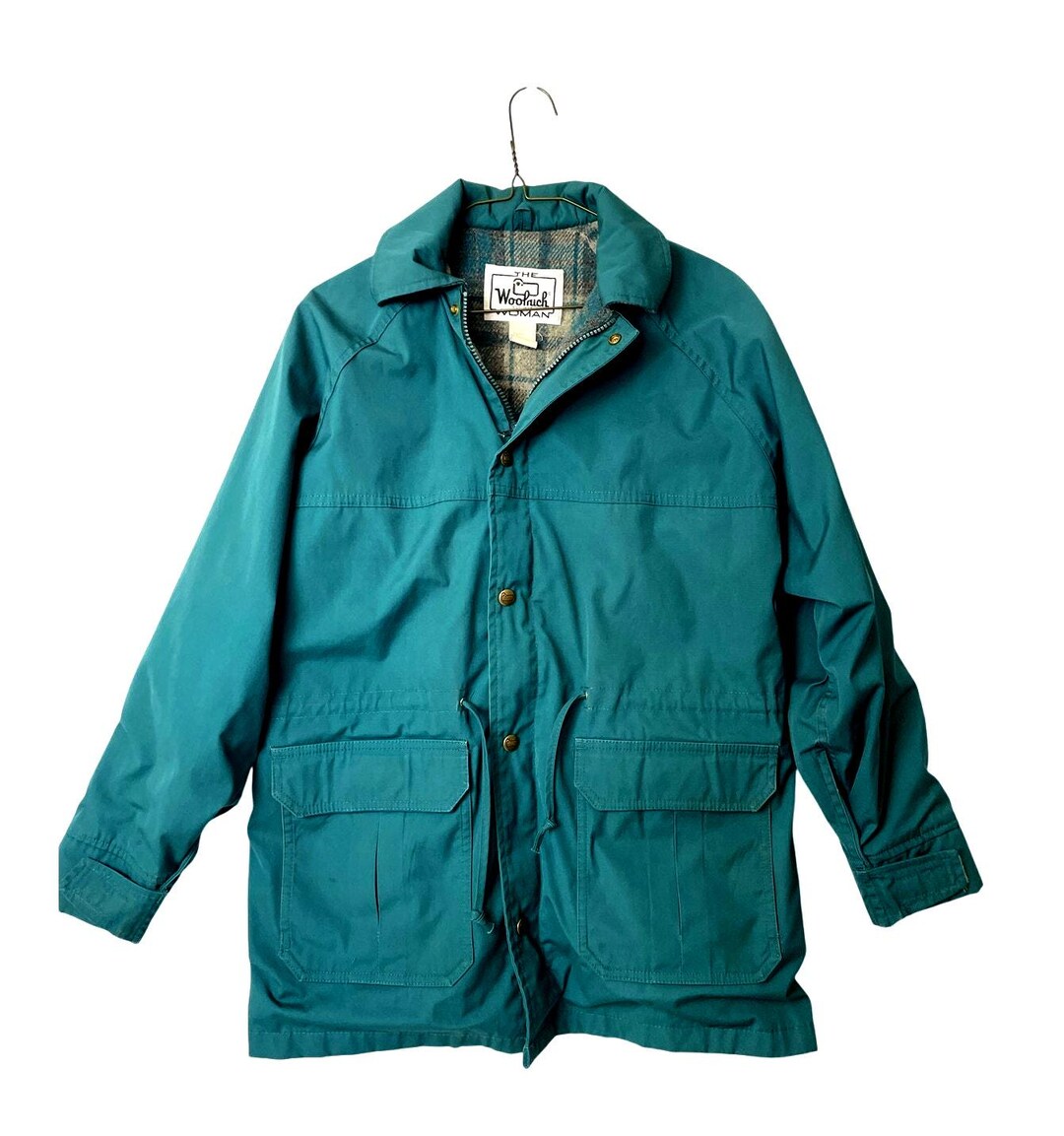 VTG Woolrich Woman Outdoor Jacket Flannel Lined Size Medium Barn Coat ...