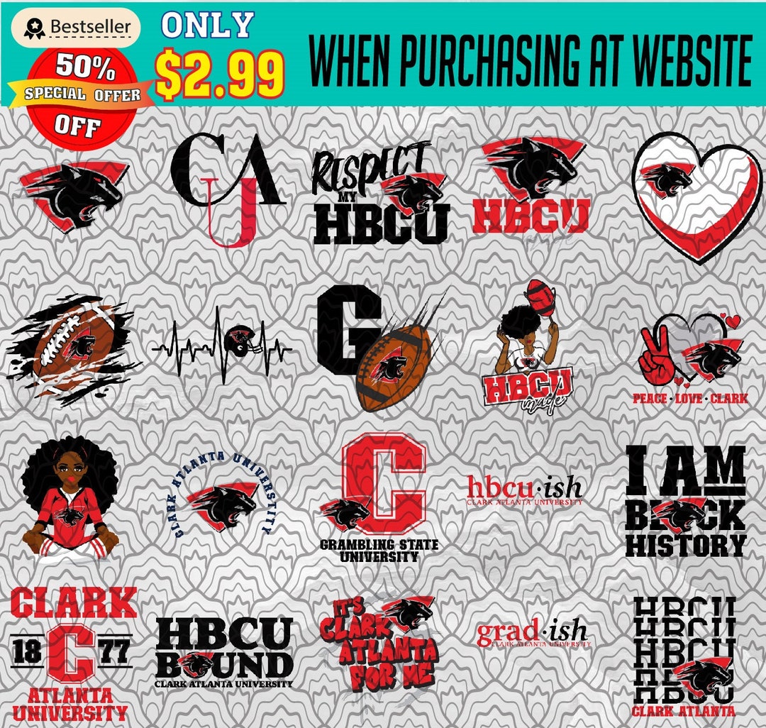 Clark Atlanta University Svg HBCU Svg Collections HBCU Team - Etsy