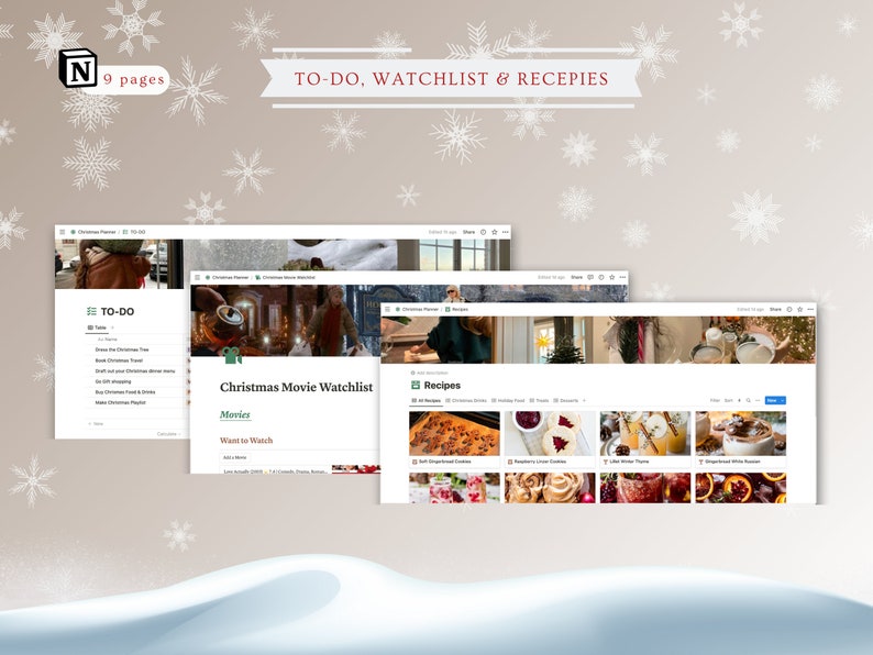 Christmas Planner Notion Template: Plan Your Perfect Holiday Season - Etsy