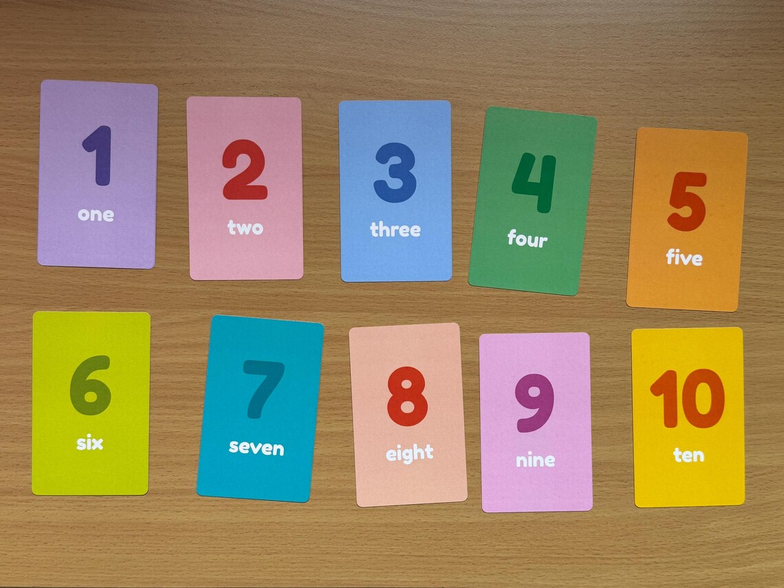 Colourful Abacus Flashcards, Speed Mental Maths, Numbers 1 - 50 - Etsy UK