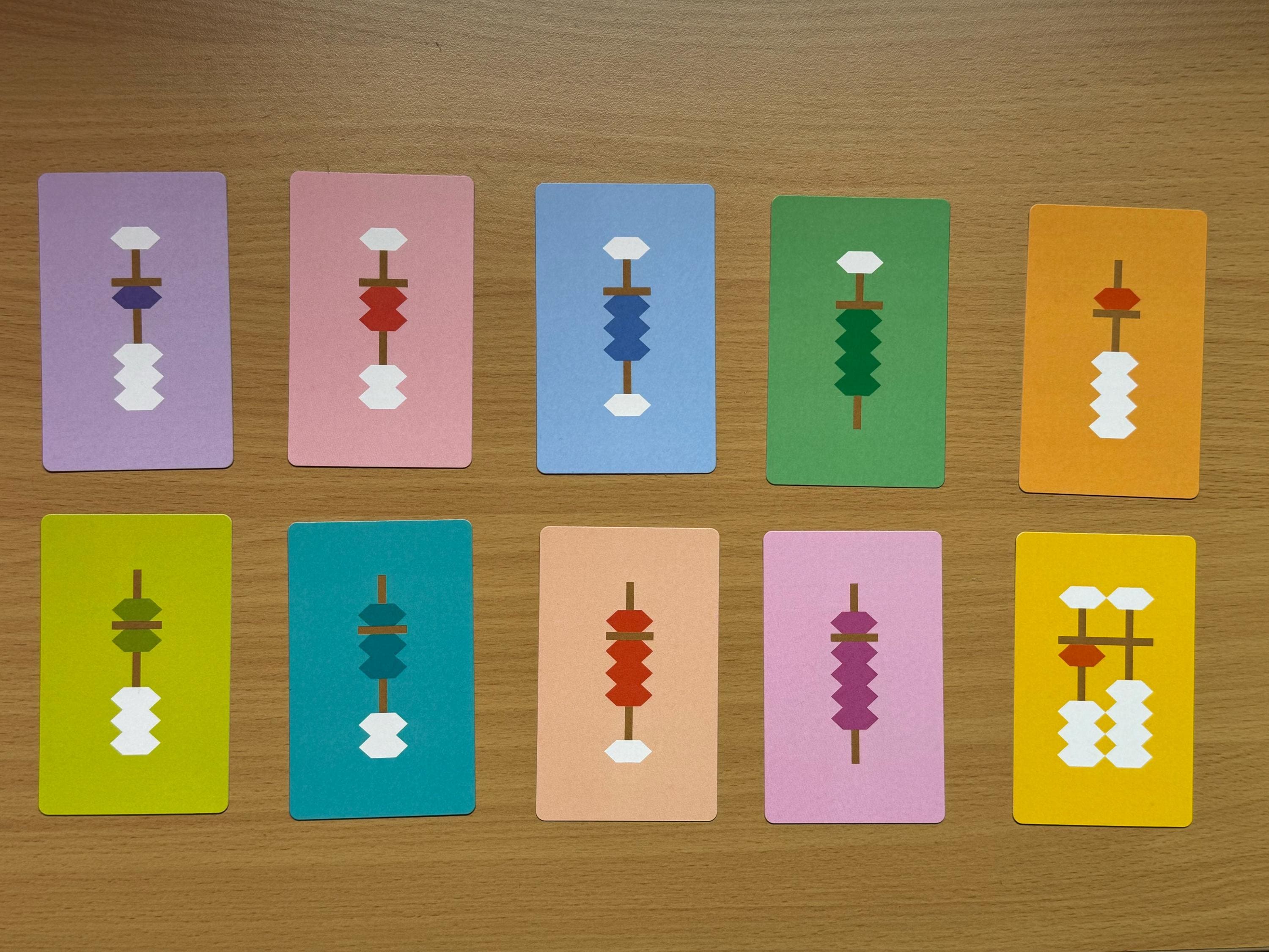 Colourful Abacus Flashcards, Speed Mental Maths, Numbers 1 - 50 - Etsy UK