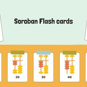 Abacus Soroban Number Flash Cards, Mental Maths Speed Counting 0 - 55 ...