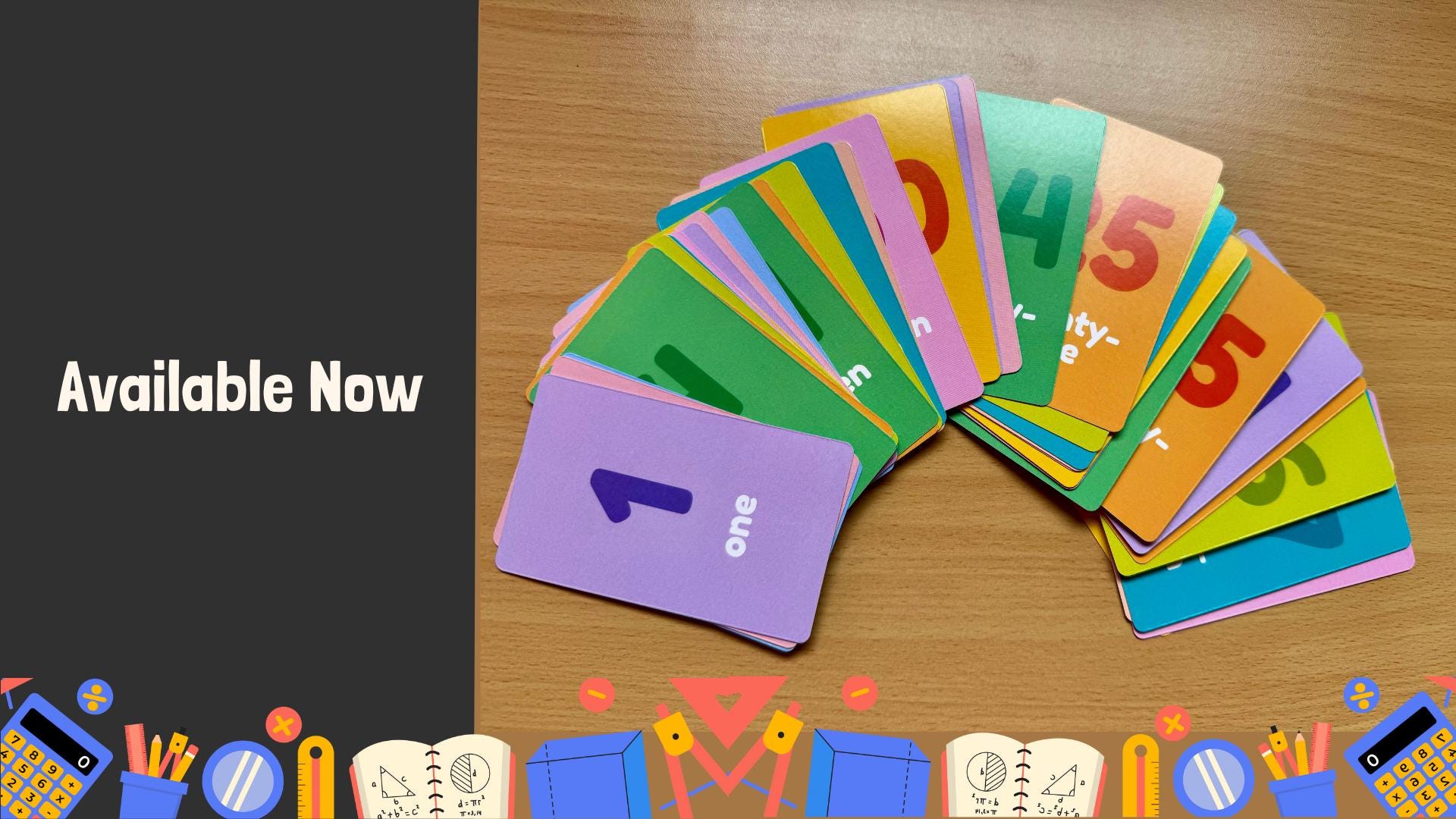 Colourful Abacus Flashcards, Speed Mental Maths, Numbers 1 - 50 - Etsy UK