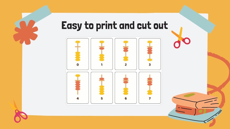 Abacus Soroban Number Flash Cards, Mental Maths Speed Counting 0 - 55 ...