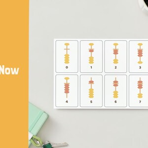 Abacus Soroban Number Flash Cards, Mental Maths Speed Counting 0 - 55 ...