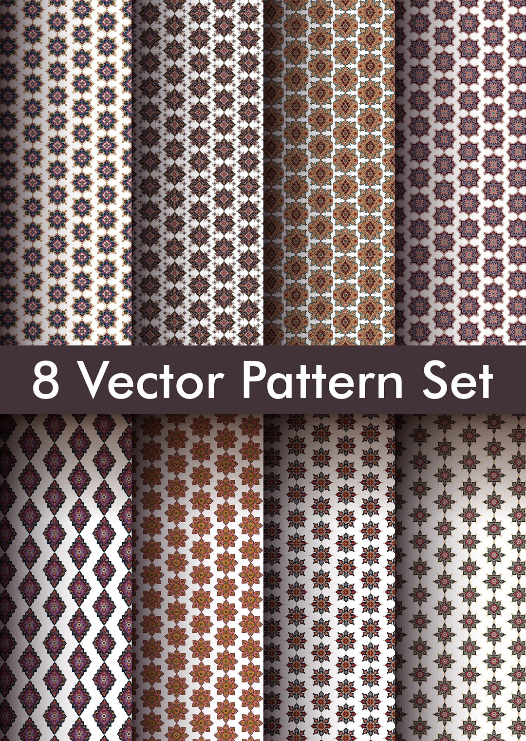 Vector Patten Set Seamless Textures Patterns Backgrounds - Etsy