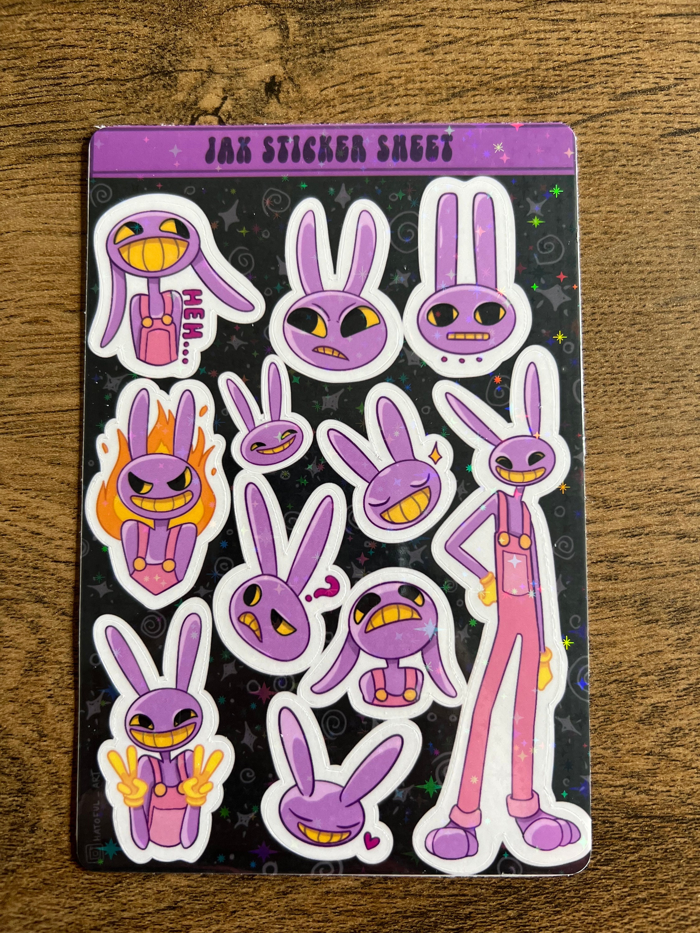 The Amazing Digital Circus Jax Sticker Sheet - Etsy Canada
