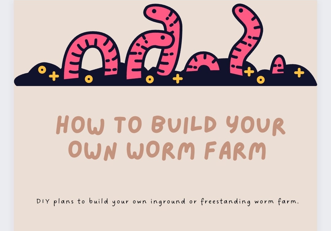 Diy Worm Farm Plans Etsy
