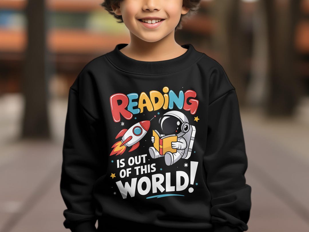 Reading is Out of This World PNG | Cute Astronaut Book Lover ...