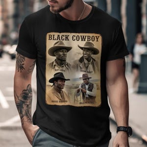 Black Cowboy History PNG – Nat Love, Isom Dart, Bill Pickett Shirt ...