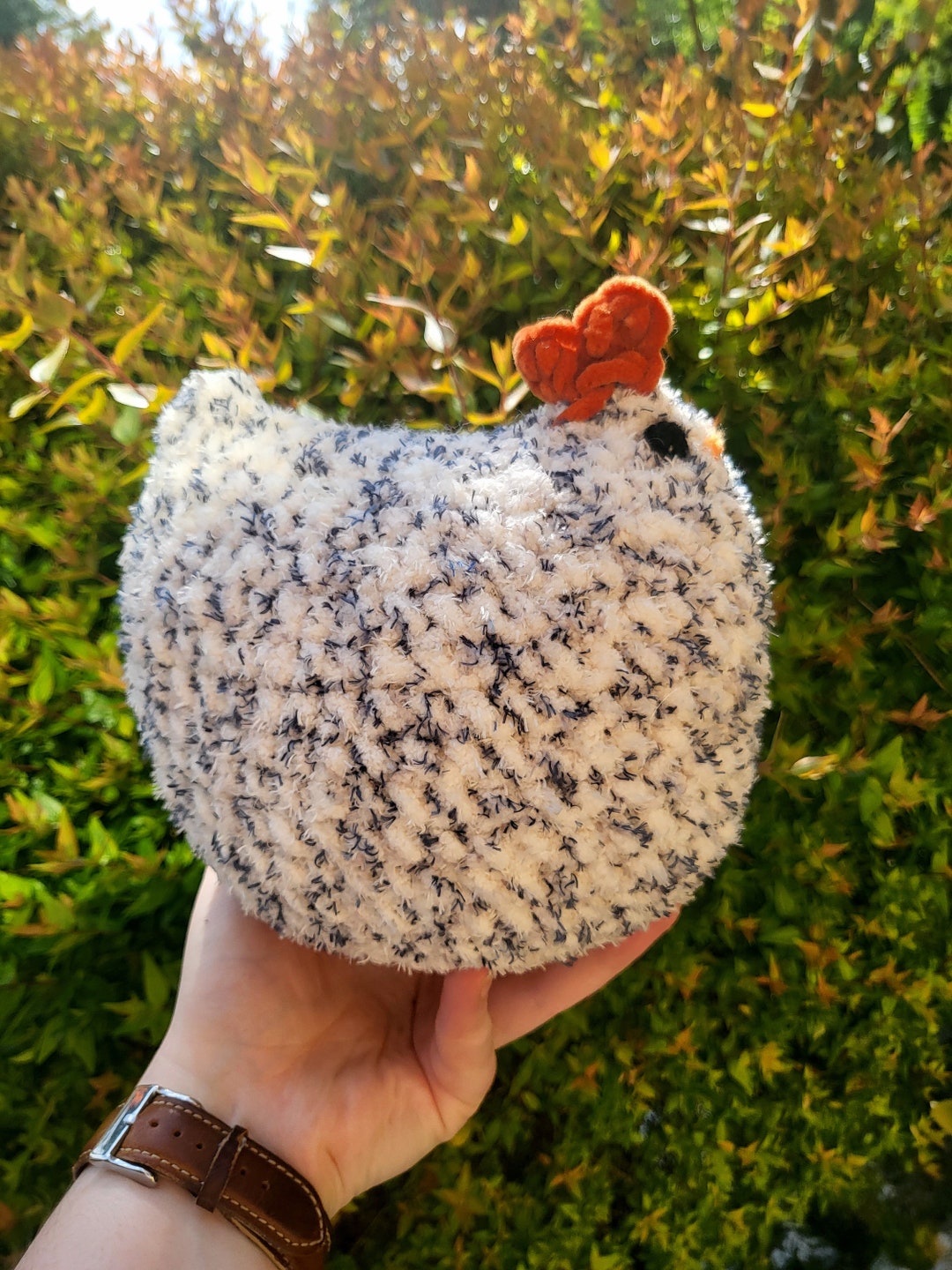 Crochet Chicken Plushie Speckled Mabel Chicken Medium Large - Etsy