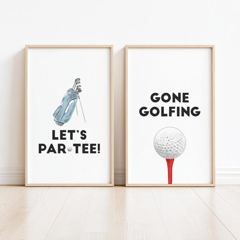 Golf Quote Wall Art Bundle, 6 Funny Golf Posters for Men, Digital ...