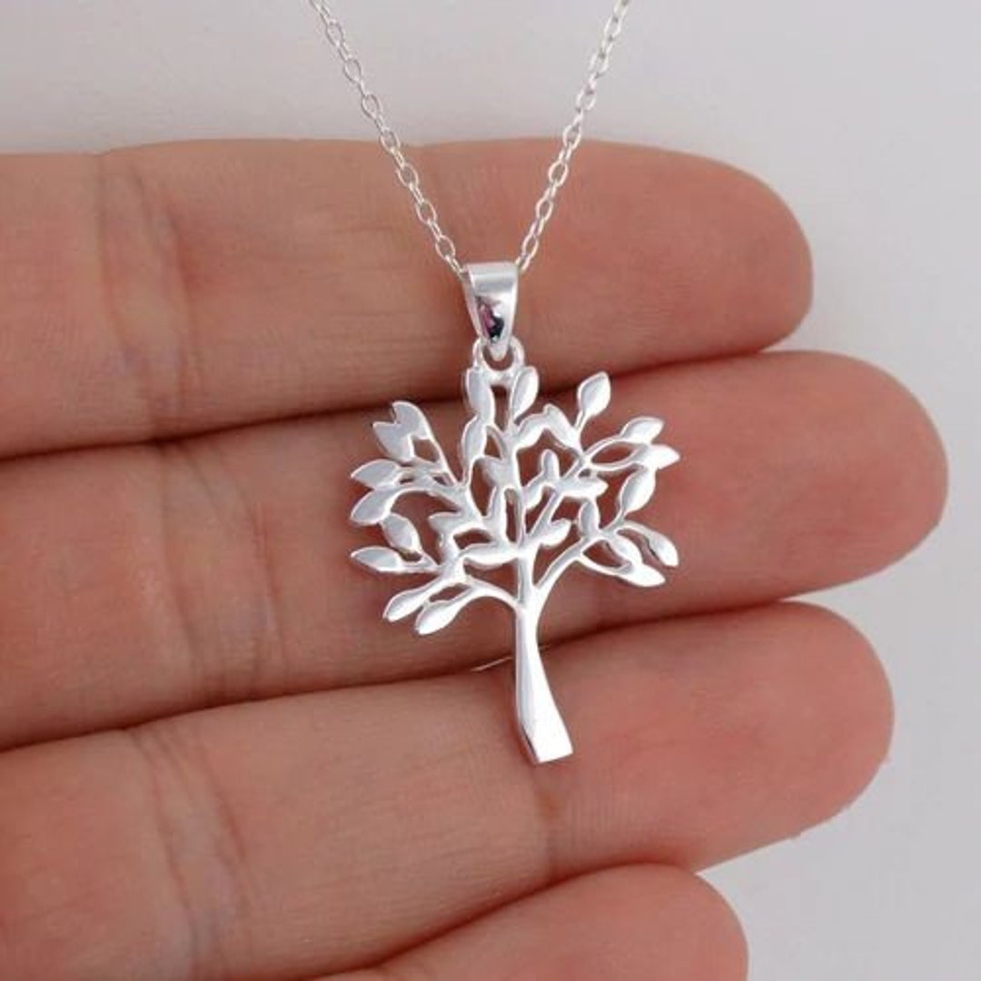Silver Tree of Life 925 Sterling Silver Pendant Jewelry, Tree Pendant ...