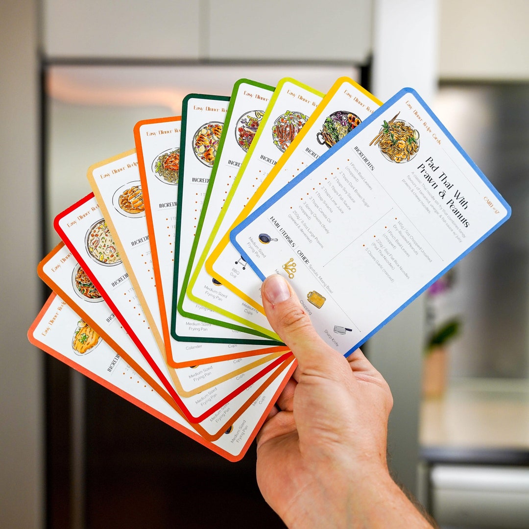 Cooking Cards Recipe Card Templates - Etsy