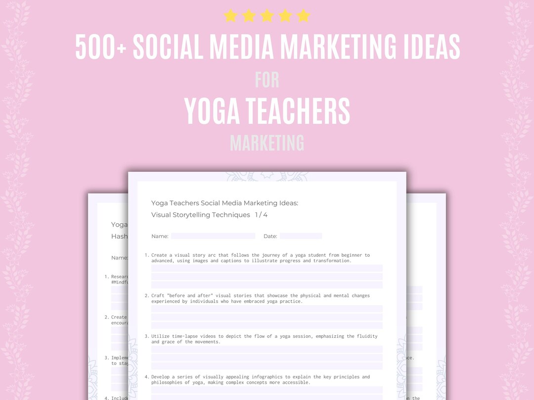 Yoga Teachers Social Media Marketing Ideas Yoga Teachers Marketing ...