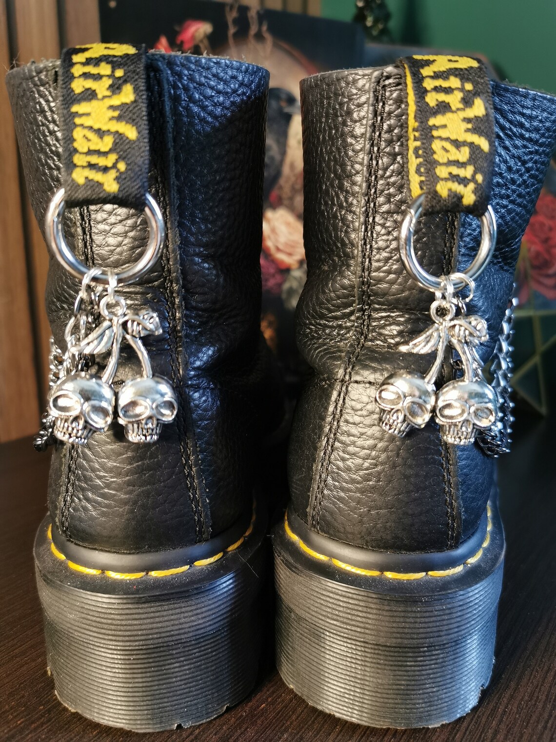 Cherry Skull Double Dm Boot Chains. - Etsy