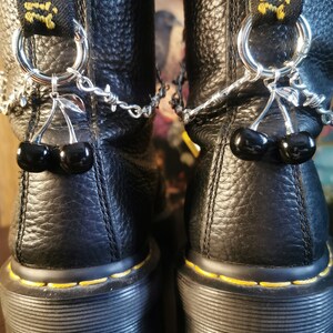 Black Cherry Barbed Wire Dm Boot Chains - Etsy