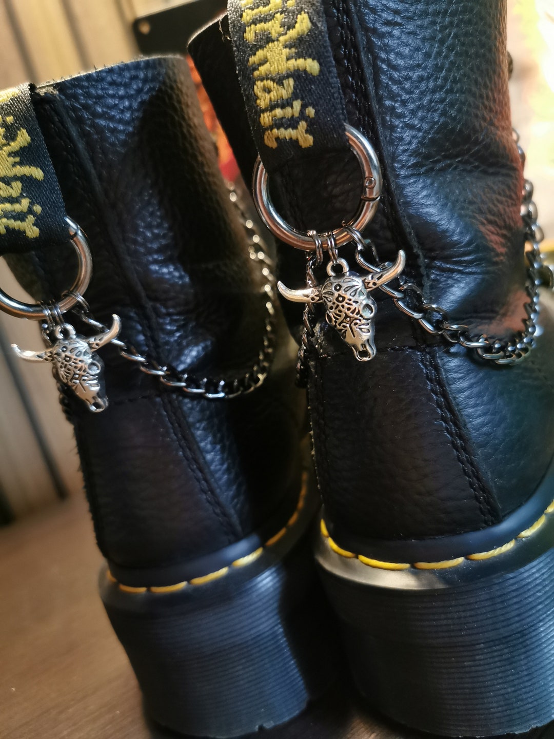 Western Y'allternative Skull and Horseshoe Dm Chains. Cowboy Cowgirl Dr ...