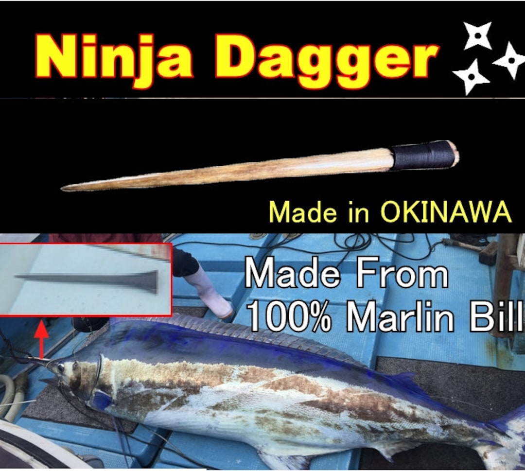 Marlinspike Made From Real Blue Marlin ninja Dagger - Etsy