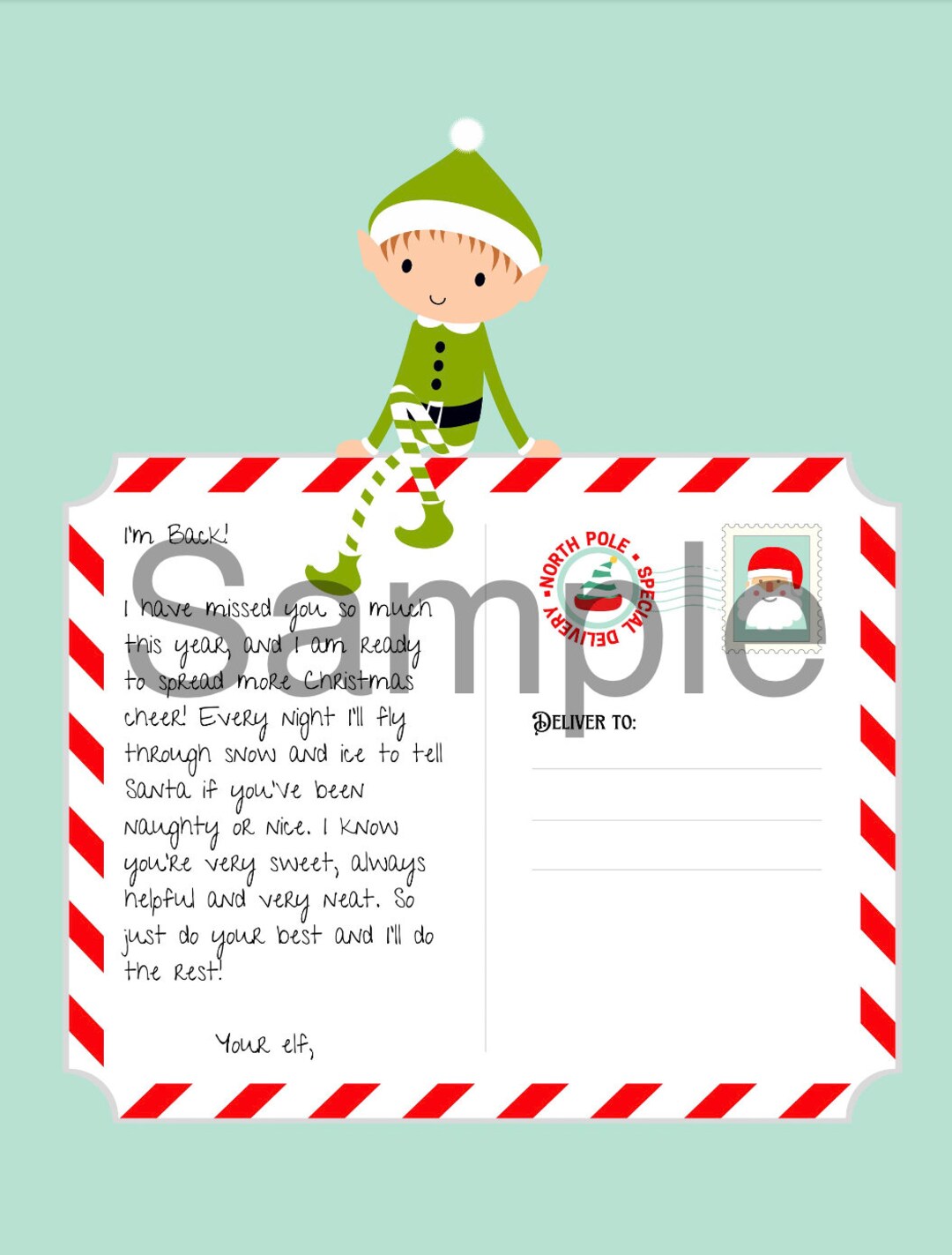 Carta de bienvenida de Elf on a Shelf - Etsy México