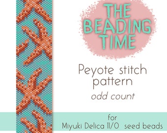 Octopus Tentacle Peyote Stitch Pattern Even Count for Miyuki Delica ...