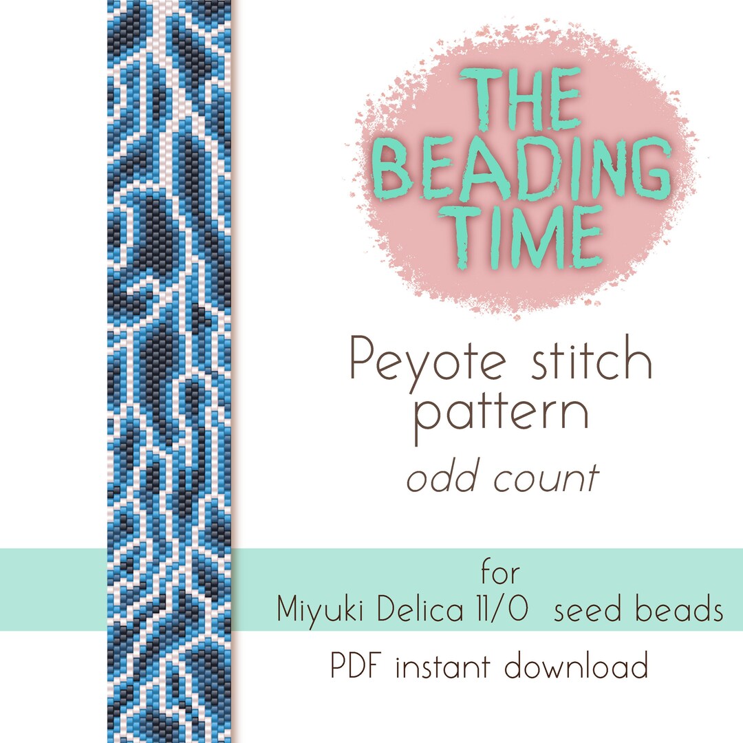 Thunder Bolt - Peyote Stitch Pattern - Odd Count - for Miyuki Delica ...