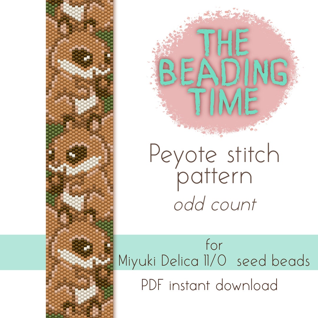Chipmunks/squirrels - Peyote Stitch Pattern - Odd Count - for Miyuki ...