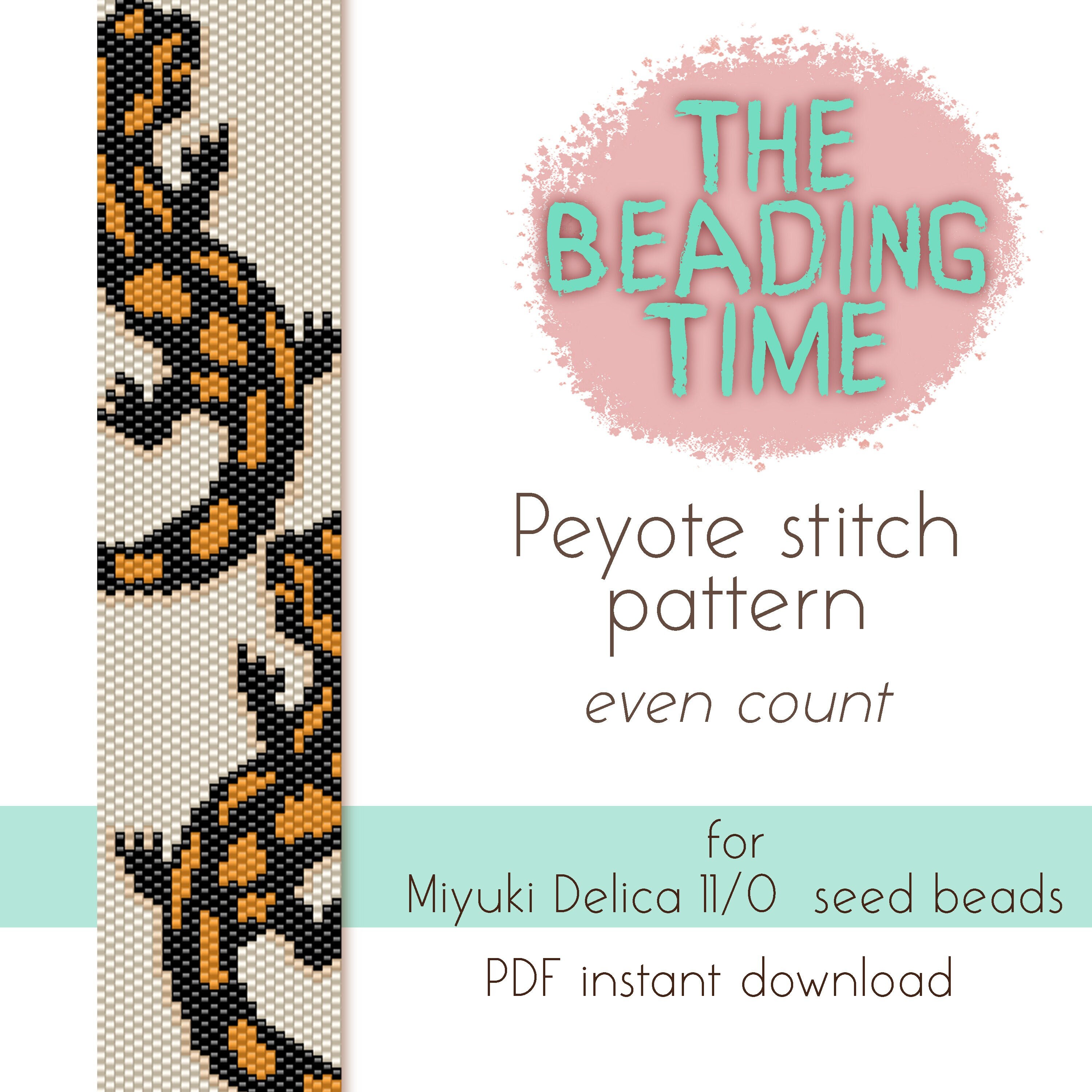 Salamanders - Peyote Stitch Pattern - Even Count - for Miyuki Delica ...