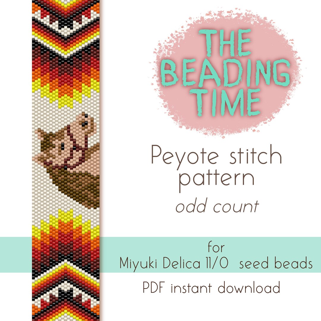 Native Horse - Native Pattern - Peyote Stitch Pattern - Odd Count - for ...