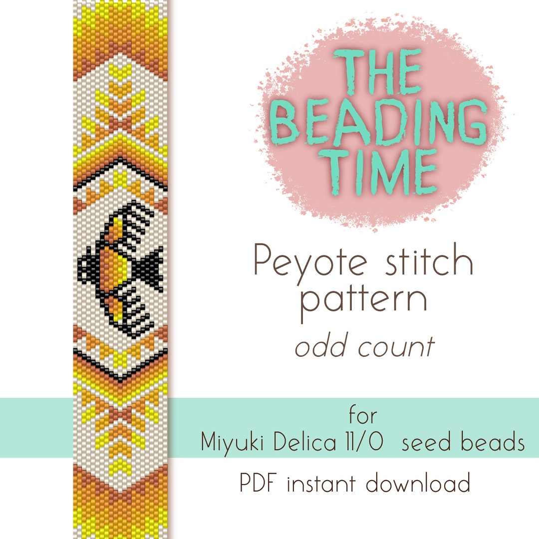 Thunderbird - Native Pattern - Peyote Stitch Pattern - Odd Count - for ...