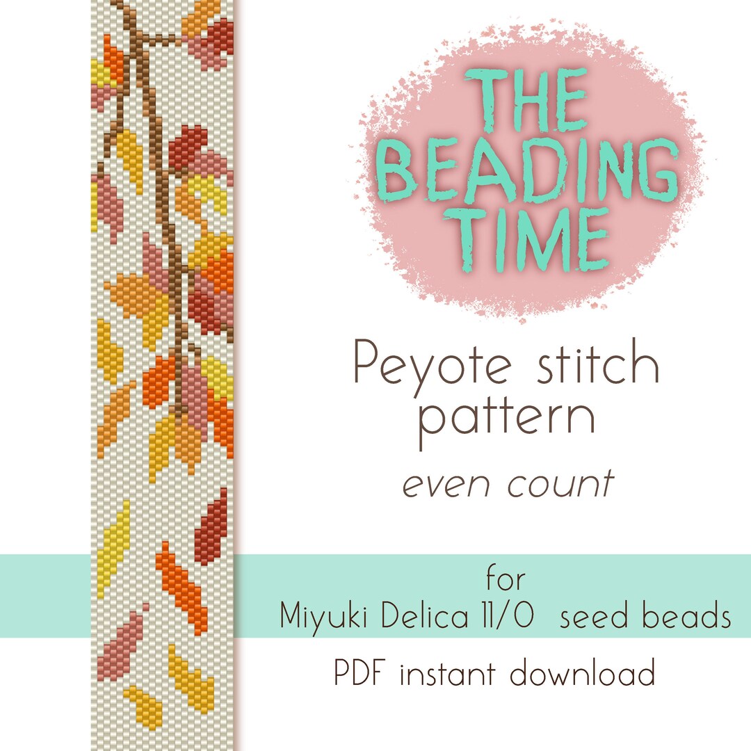 Falling Leaves - Peyote Stitch Pattern - Even Count - for Miyuki Delica ...