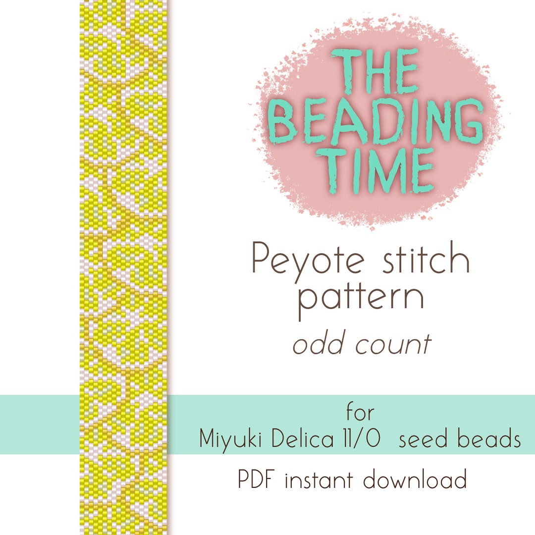 Juicy Lemon - Peyote Stitch Pattern - Odd Count - for Miyuki Delica ...